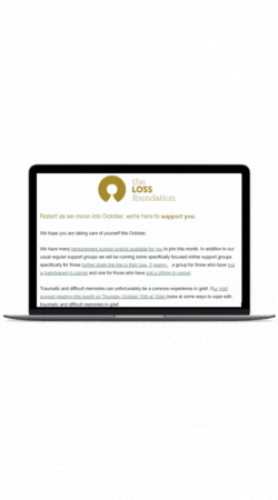 Sign up for support updates – The Loss Foundation