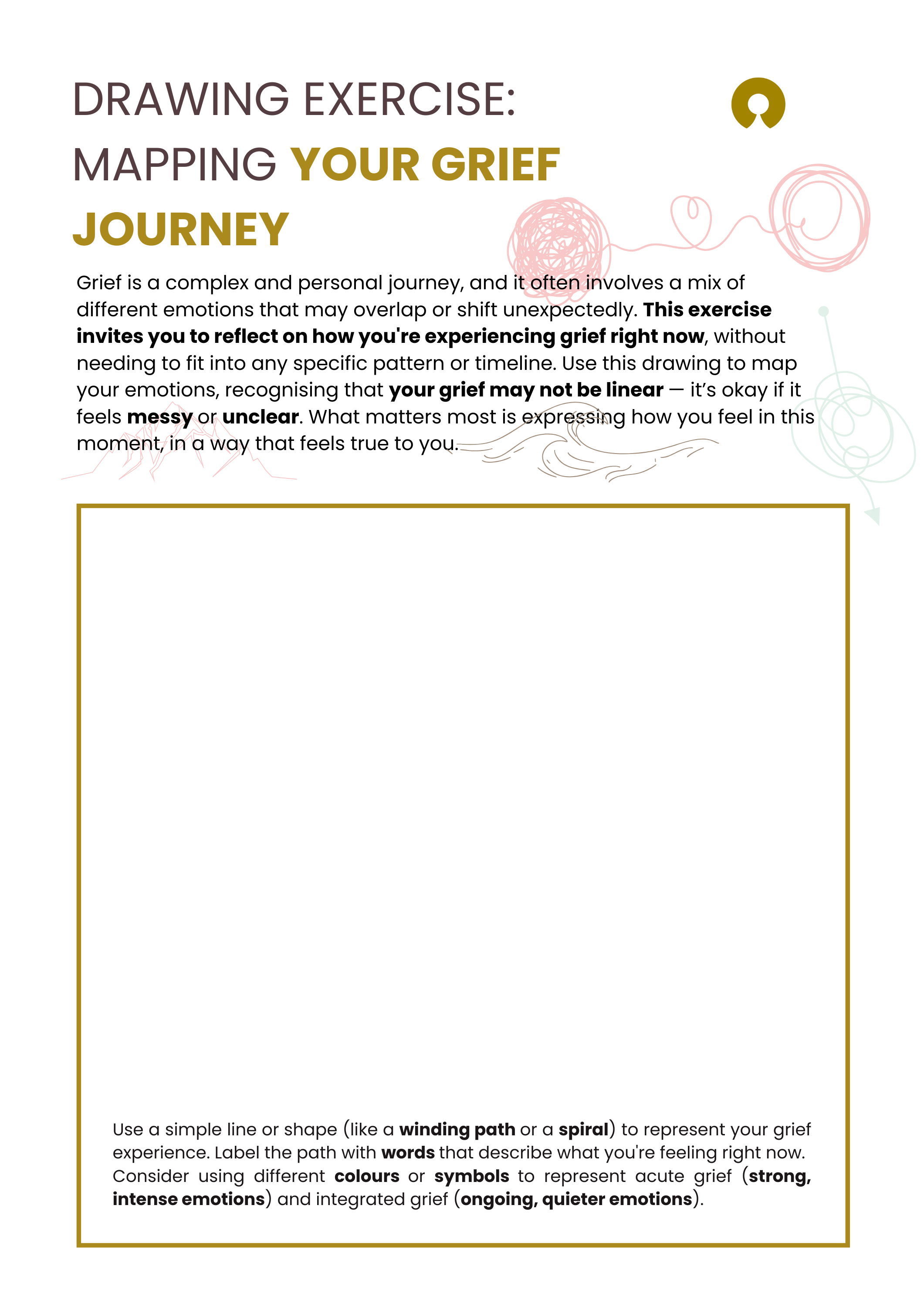 Free Grief Worksheets (PDF): Support for Grief and Loss - The Loss ...